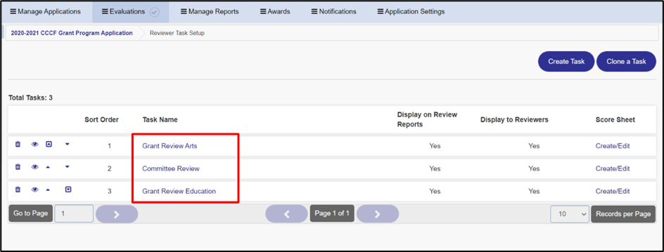 Reviewer Task Setup - Overview of the Reviewer Task Listing ...