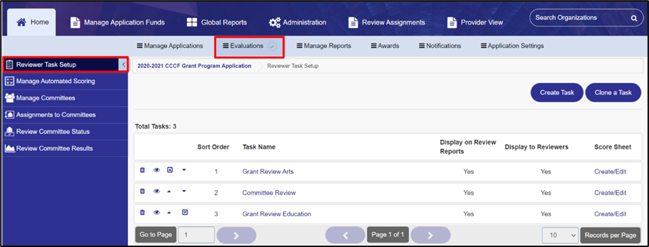 Reviewer Task Setup - Overview of the Reviewer Task Listing ...