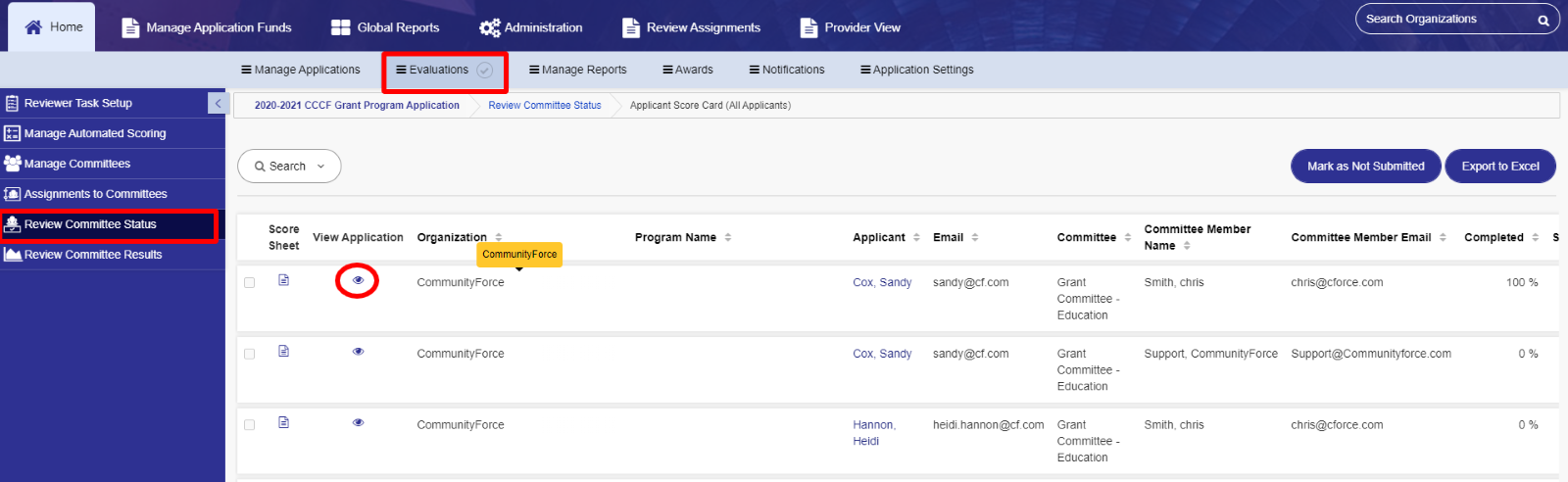 Review Committee Status - View the Application In Review Committee ...