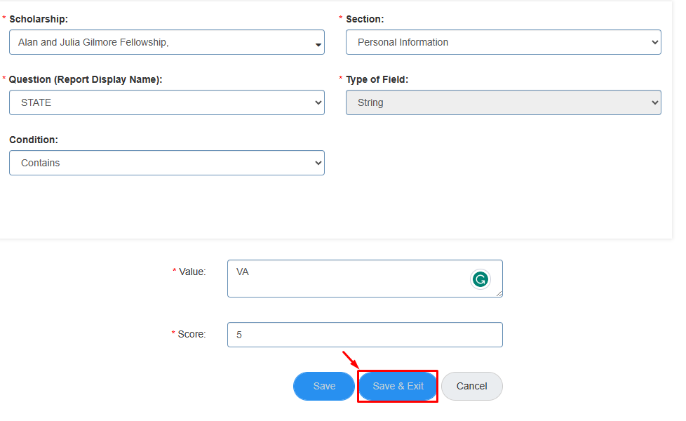 Overview of the Manage Automated Scoring – CommunityForce